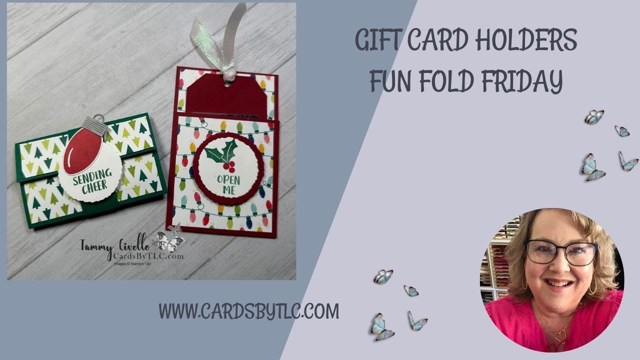 2 Simple Gift Card Holders-Stampin’ Up Merry & Bright - YouTube