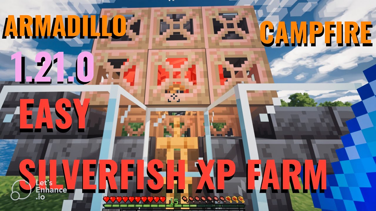 EASY Silverfish XP farm 1.21 (Armadillo and Campfire, only! NO ALLIES ...