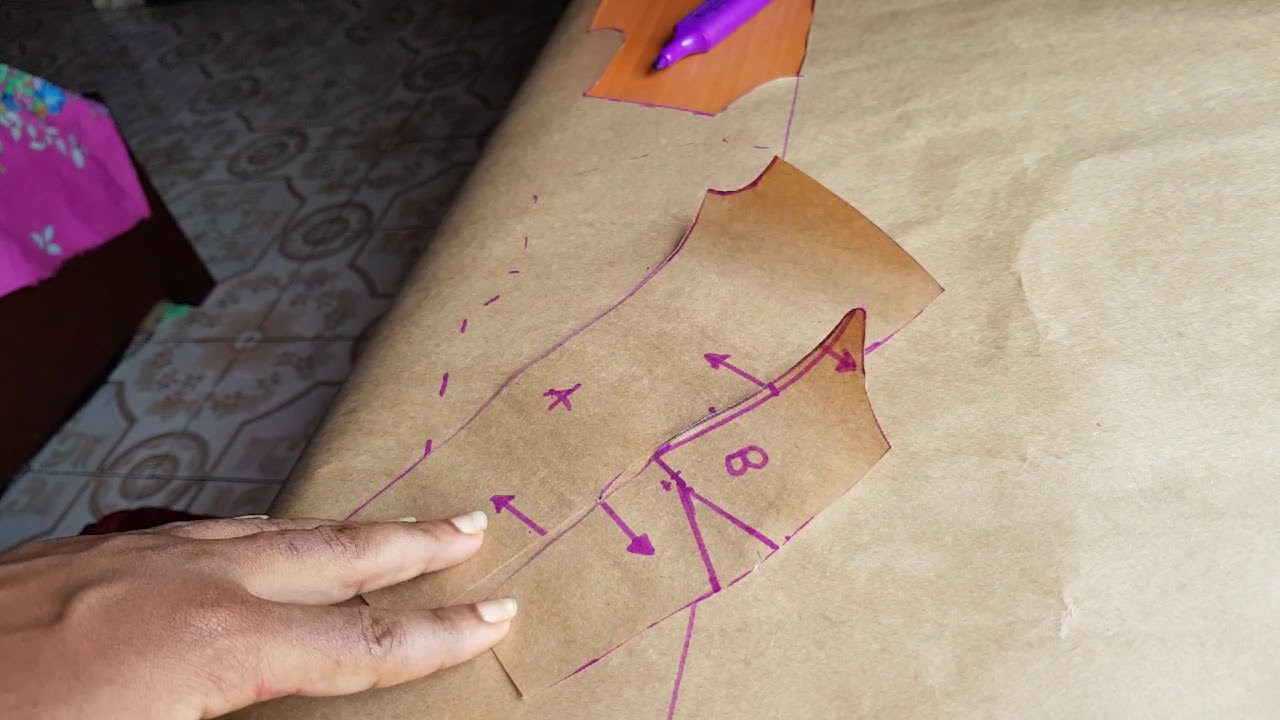 Pattern Draft for The Arm Hole Princess Styleline - YouTube