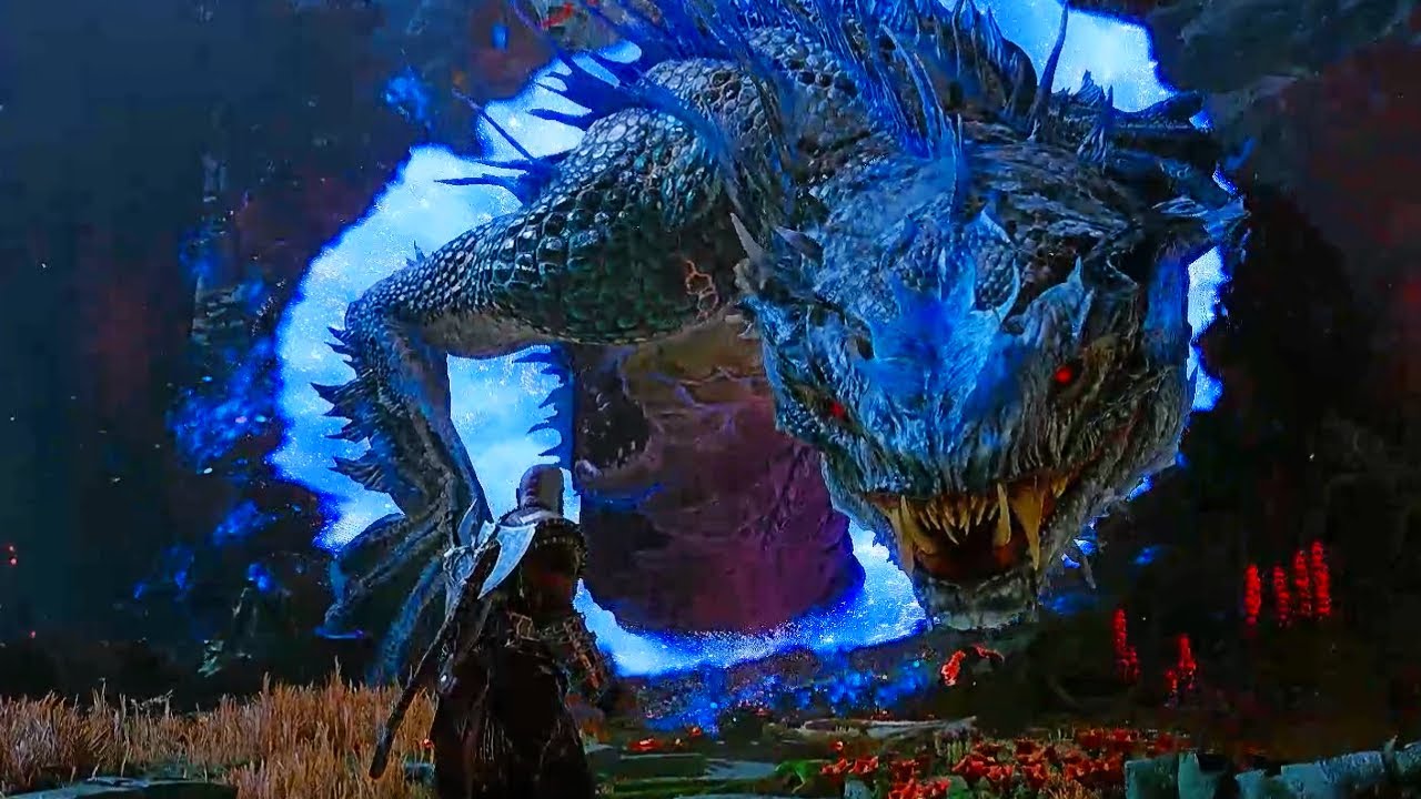 God of War Ragnarok- Nidhogg Boss Fight - YouTube