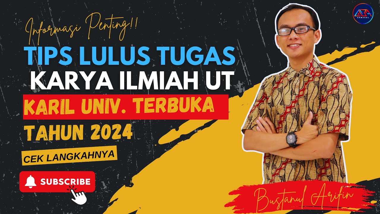 TIPS!! LULUS Karya Ilmiah UT (KARIL UT 2024) - YouTube