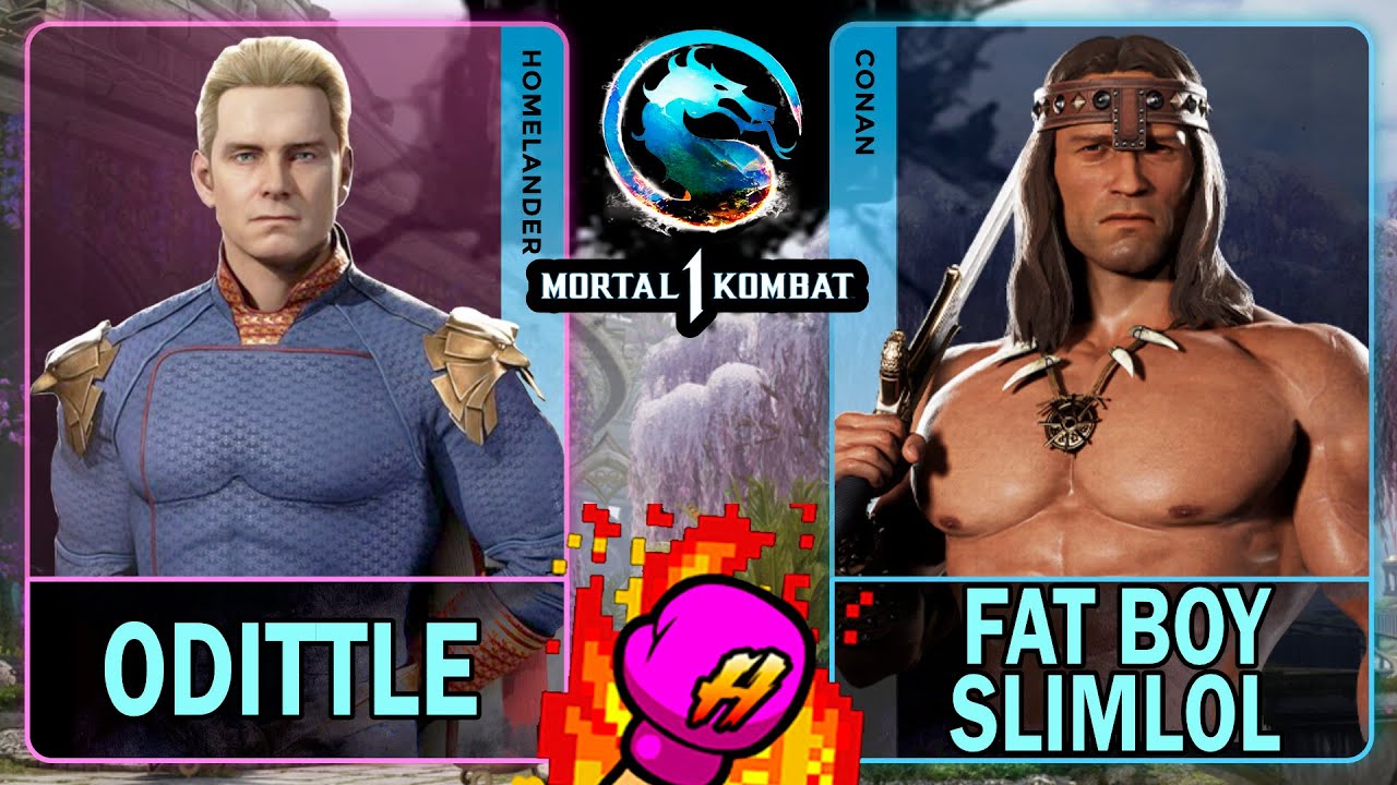 MK1 ODittle (HOMELANDER) VS Fat Boy Slimlol (CONAN)🥊Mortal Kombat 1🥊4K ...