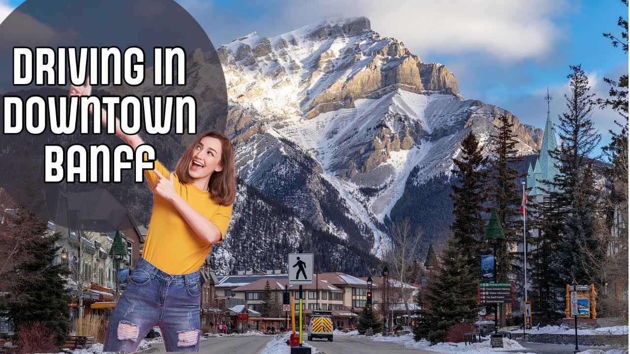 [4K] Beautiful town Banff Alberta Canada Drive #banff #drivingtour # ...