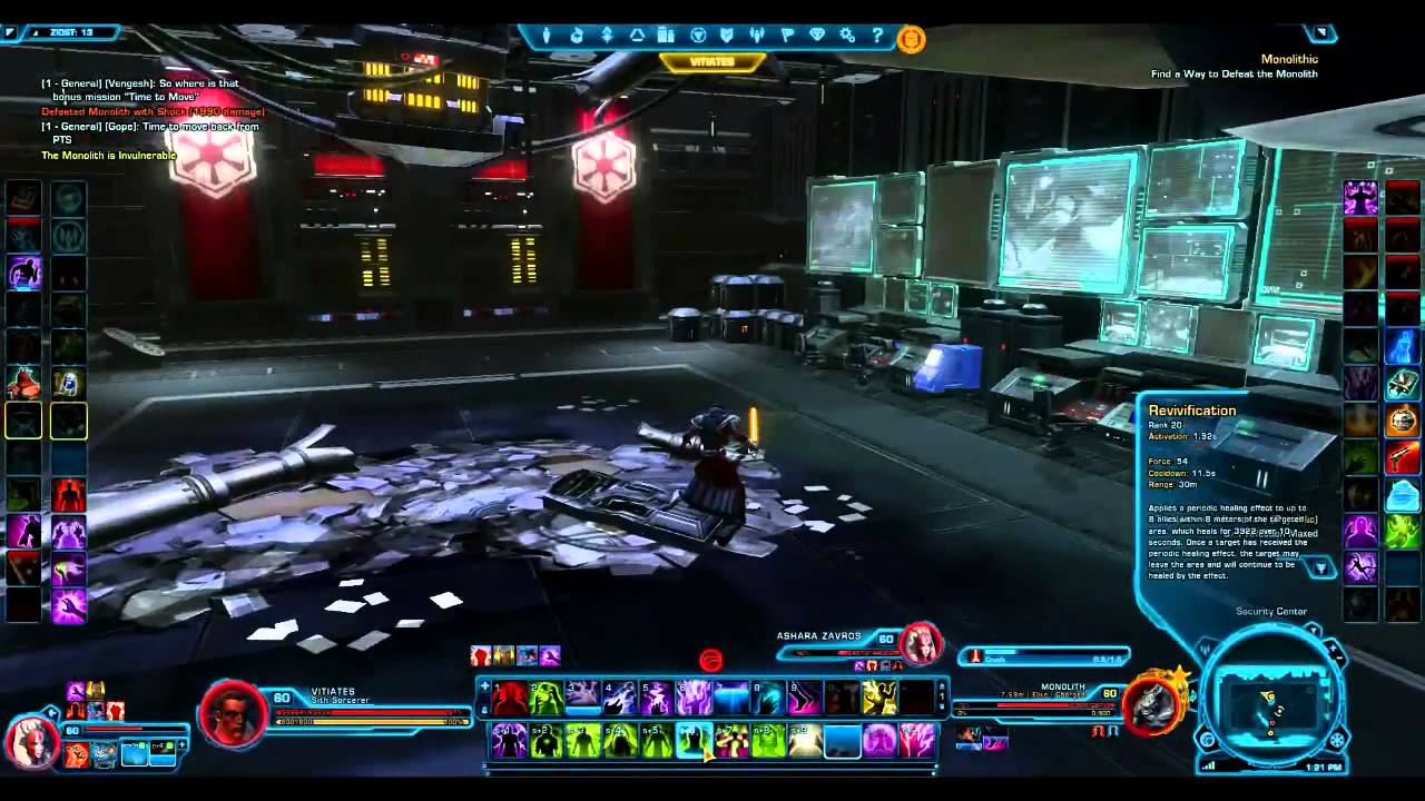 SWTOR Rise of the Emperor patch 3.2 on PTS planet Ziost imp faction ...