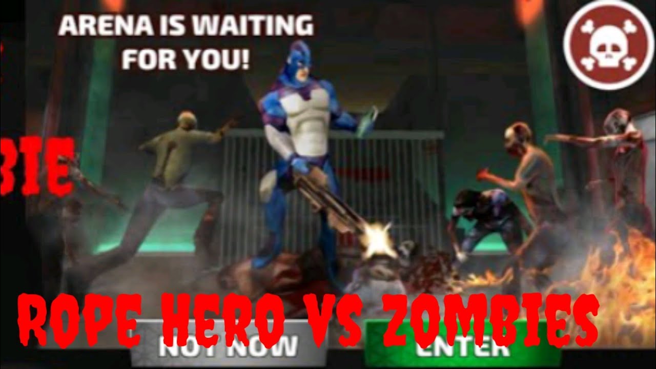 Rope Hero vice town vs zombies waves//new update - YouTube