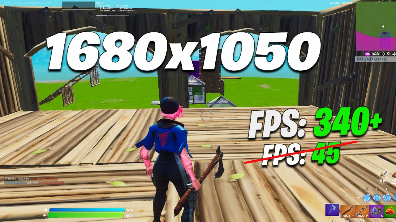 Best Fortnite Stretched Resolution For Better FPS & Lower Input Delay ...