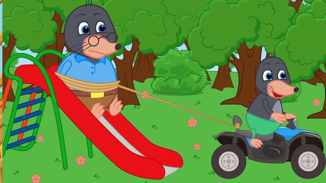 Benny Mole and Friends - Huge Dad Climbed on The Ride Animation 13 ...