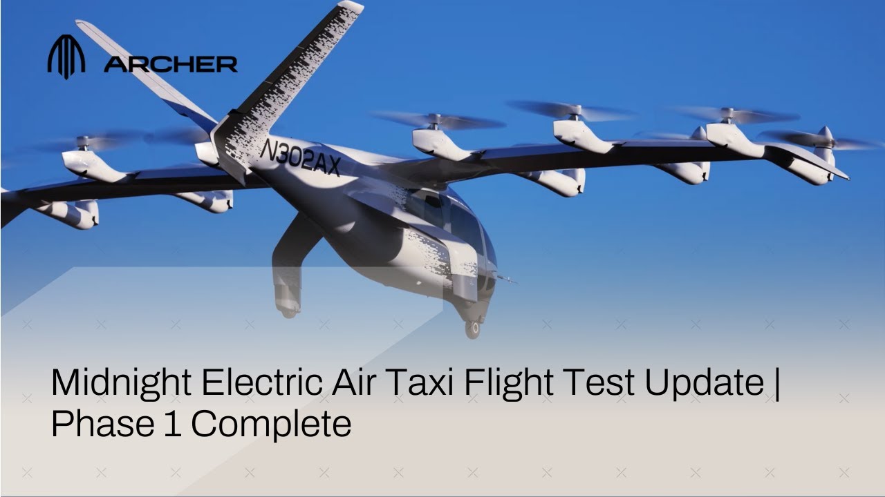 Midnight Electric Air Taxi Flight Test Update | Phase 1 Complete - YouTube