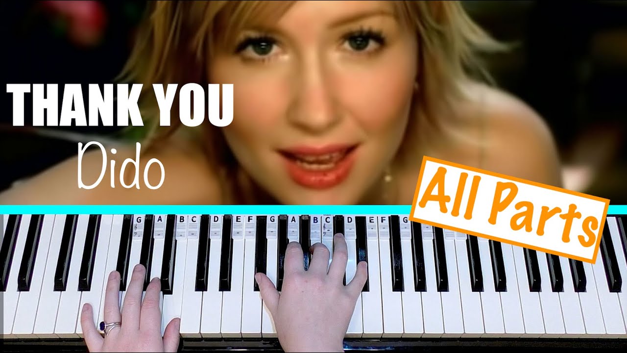 THANK YOU - Dido / Stan - Eminem Piano Tutorial [chords accompaniment ...