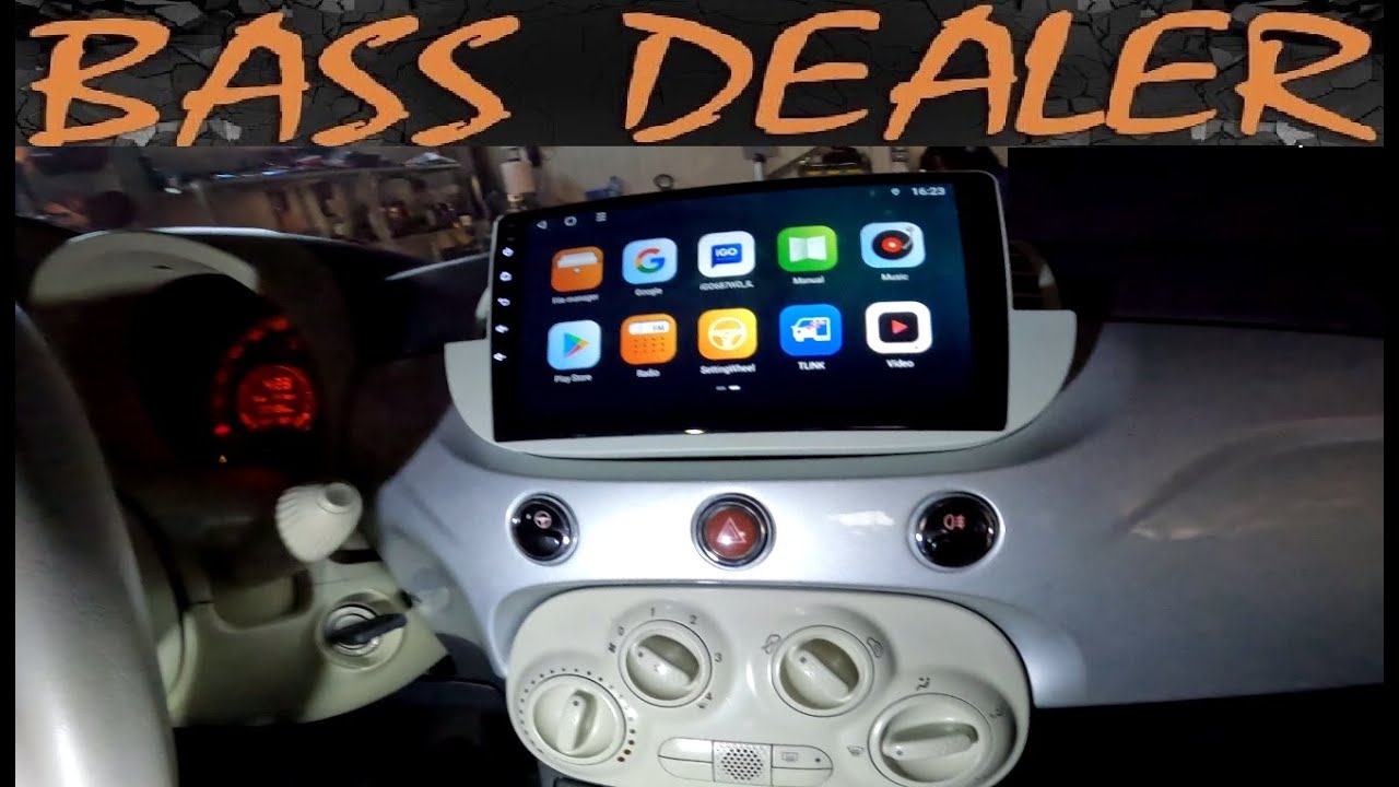 Fiat 500 2010-2015 9" Android Navigation & Rear Camera - YouTube