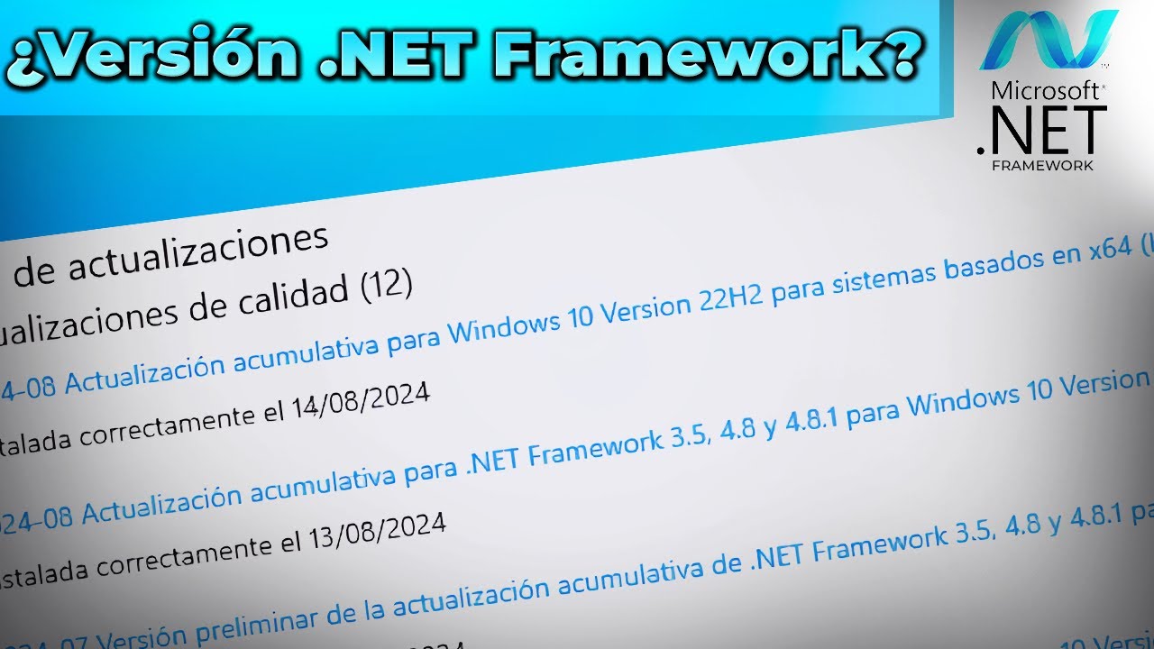 Te Enseño qué VERSIÓN de .NET Framework" tenemos en Windows 11/10/8/7 ...