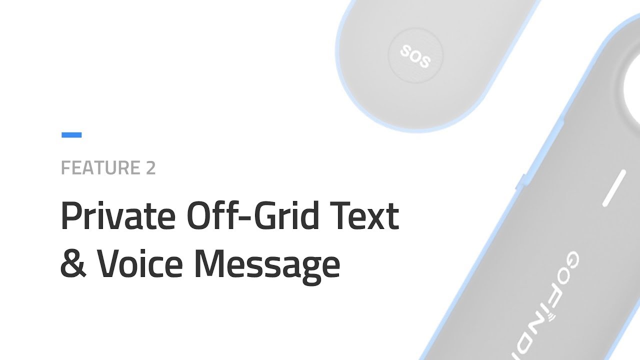 GoFindMe Feature 2 - Private Off-Grid Text & Voice Message - YouTube