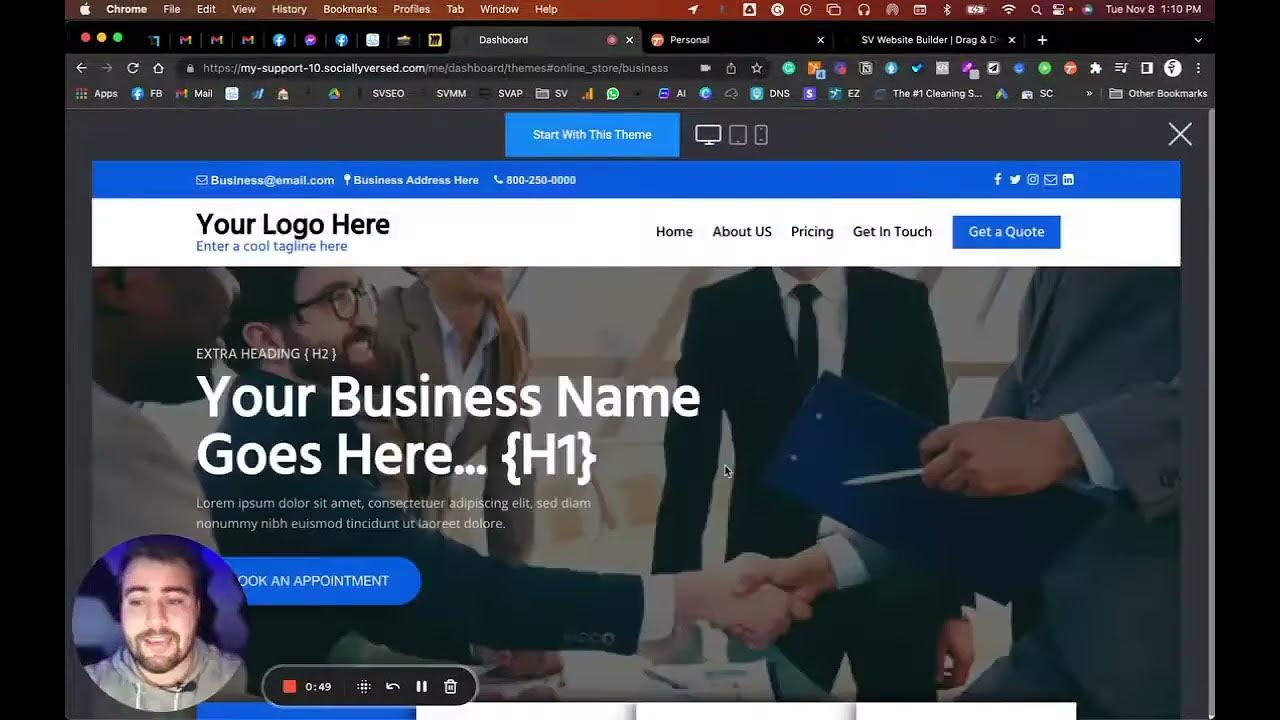 How to Build a Website Without Coding Using Socially Versed! - YouTube