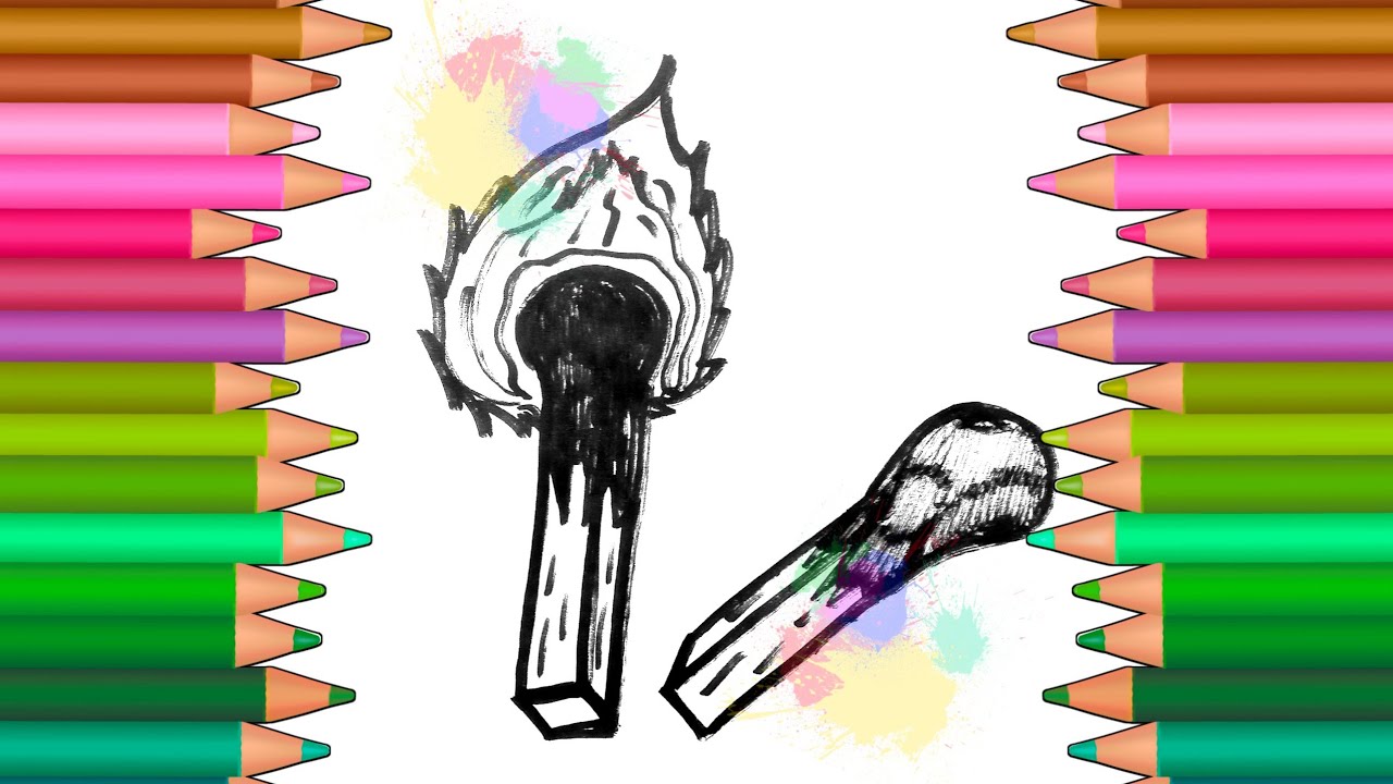 HOW TO DRAW MATCHES \ CÓMO DIBUJAR CERILLAS \ COMMENT TIRAGE AU SORT ...