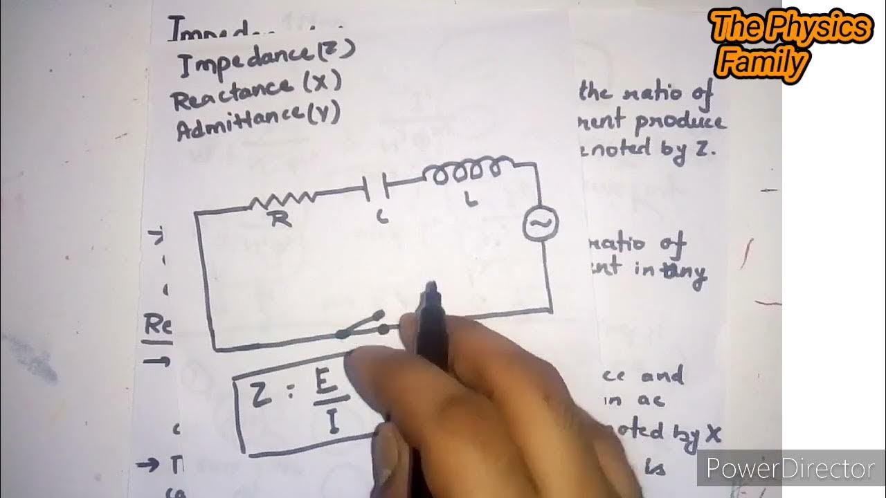 Impedance, Reactance and Admittance Defination with notes - YouTube