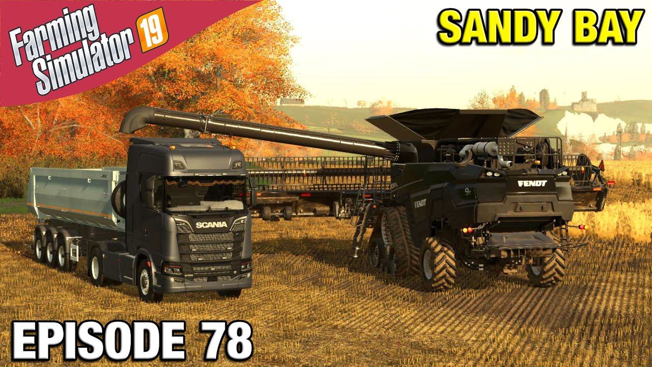 BRINGING IN THE SOYBEANS Farming Simulator 19 Timelapse - Sandy Bay ...