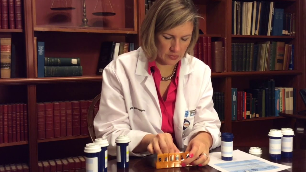 How to fill your pill container - YouTube