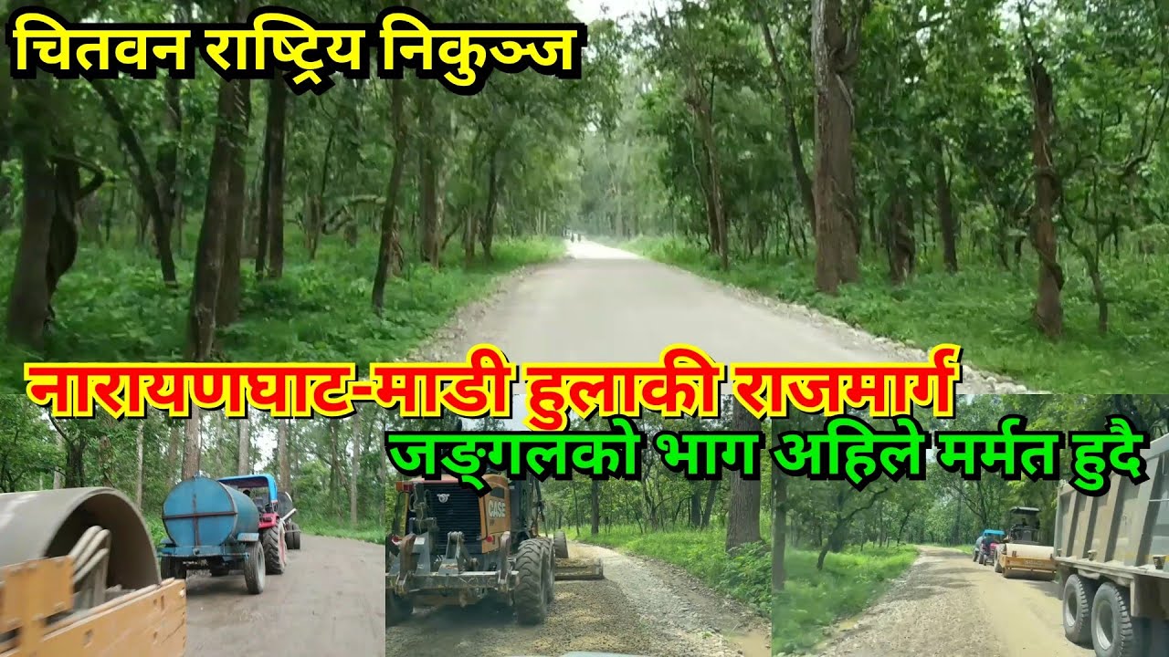 Chitwan National Park Road Update | Madi road construction | madi ...