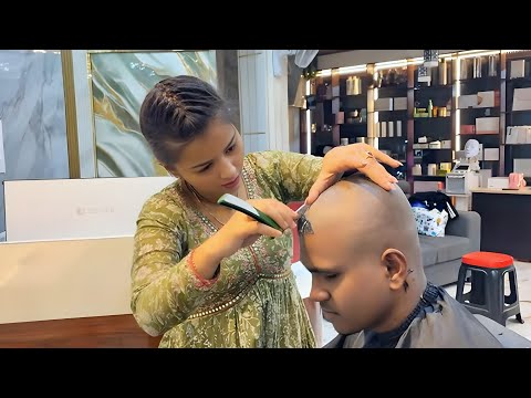 INDIAN VILLAGE BOY HEADSHAVE BY LADY BARBER || MISS BARBER 