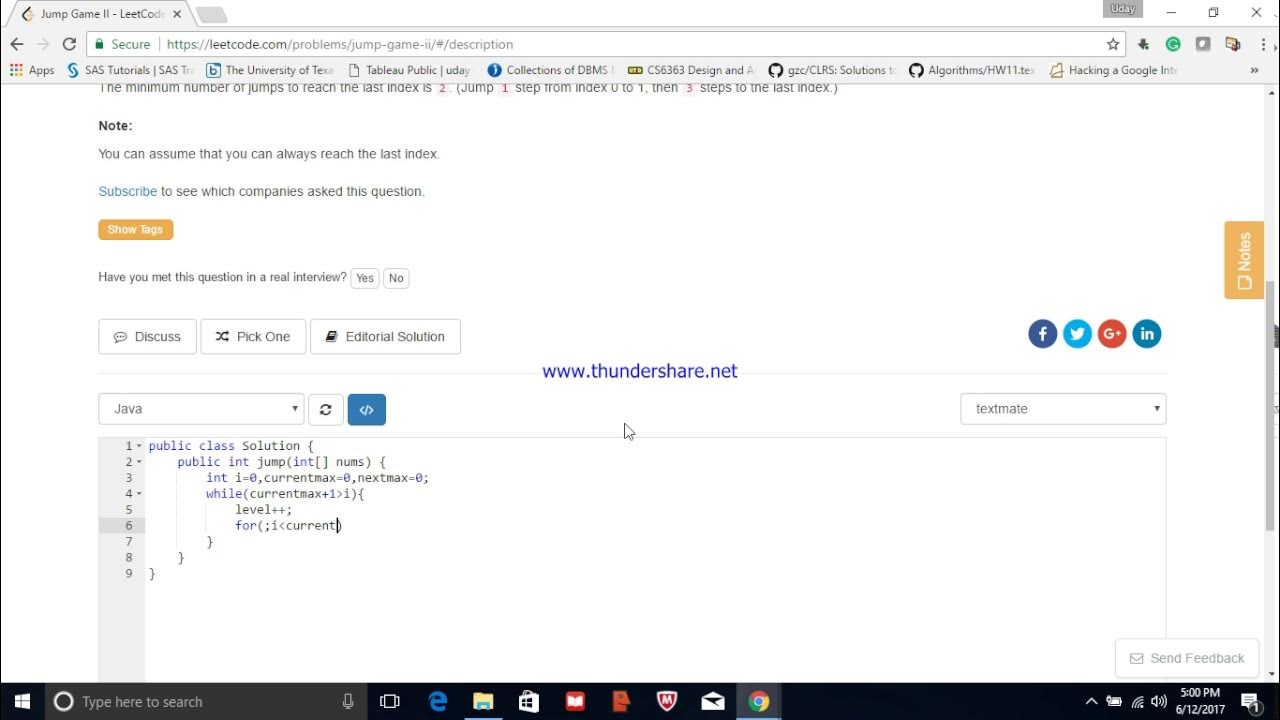 Leetcode 45 Jump Game II - YouTube