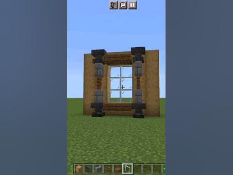 How to make window design in minecraft || PreferGamer || #Shorts - YouTube