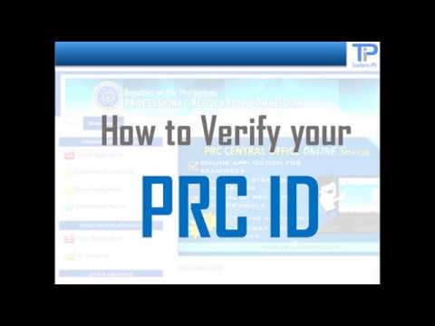 How to Verify if You are in the PRC Registry - YouTube