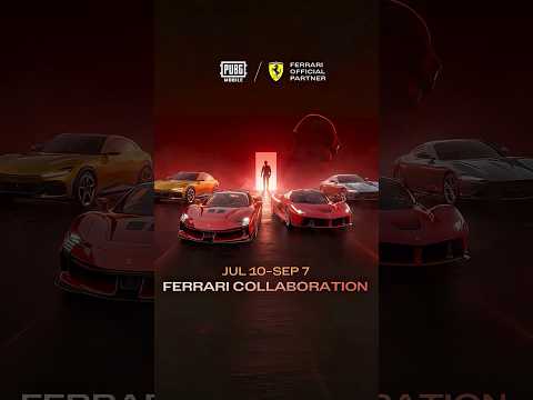 Discover the iconic Ferrari models in PUBG MOBILE | In-game Showcase