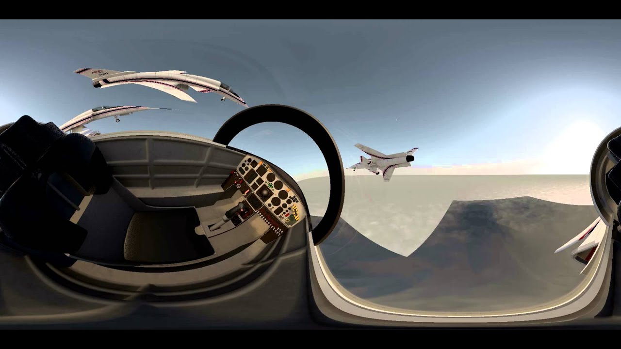 360 VR TEST Fighter Jet Cinema 4D - YouTube