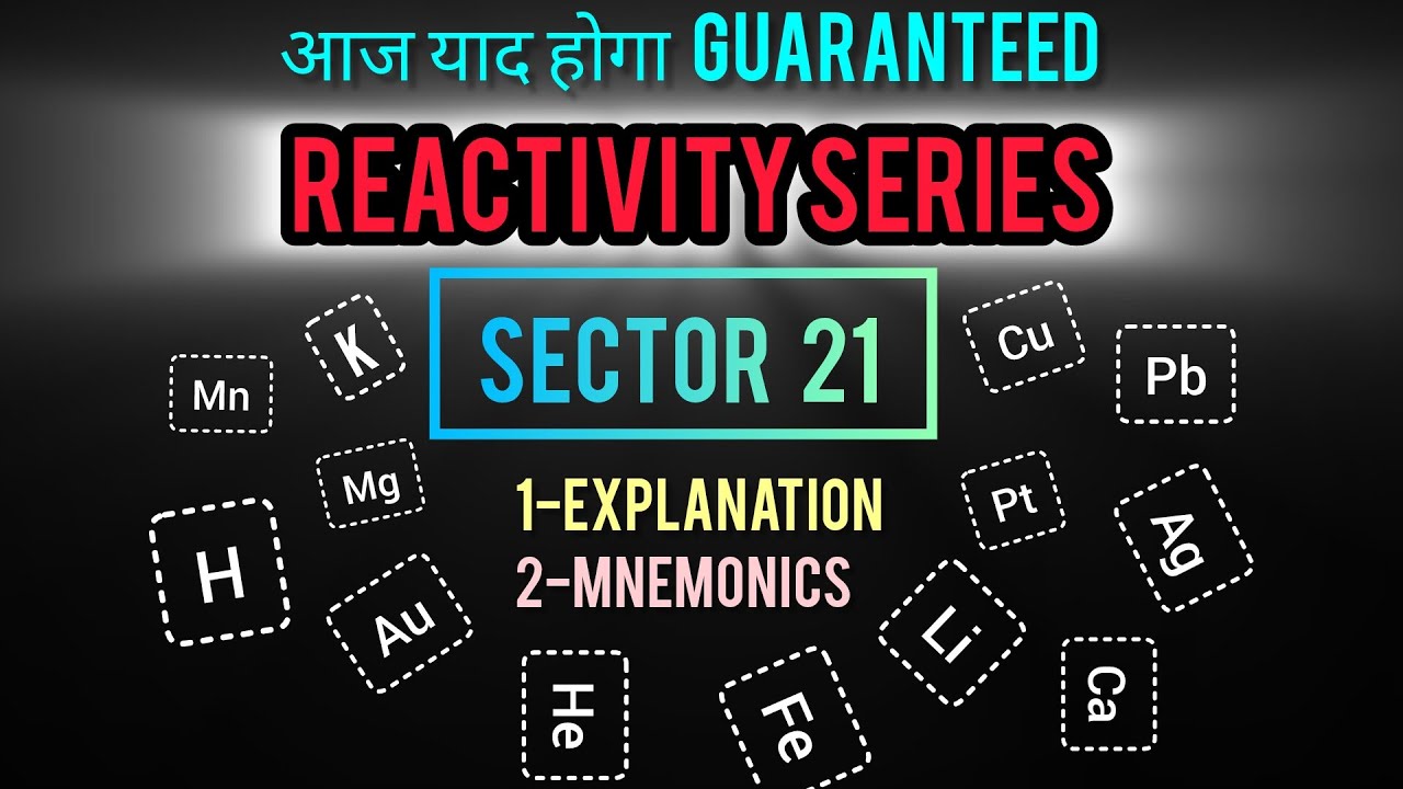 REACTIVITY SERIES OF METAL|CLASS 10TH| SCIENCE| CBSE|NCERT - YouTube