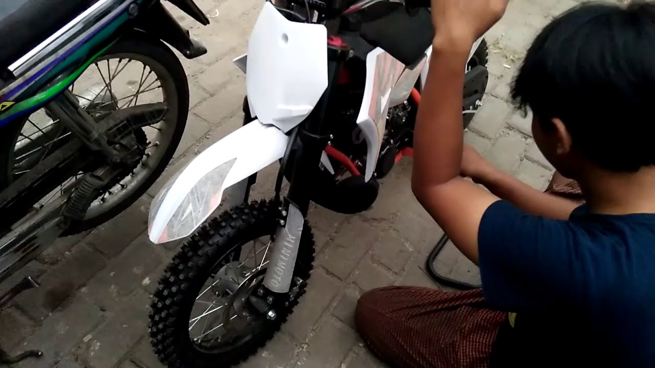 motor mini Trail Special engine 2tak Action setting - YouTube