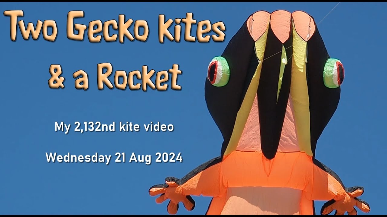 Two Gecko kites & a Rocket - YouTube