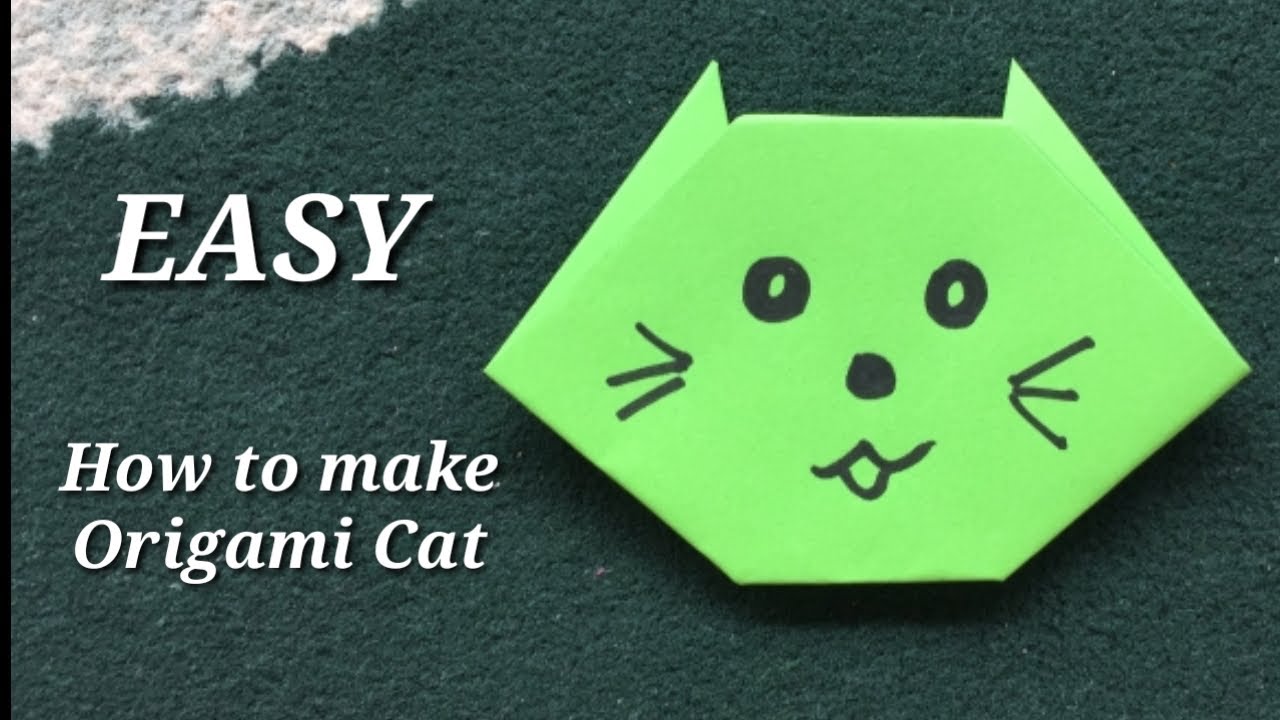 Origami Cat Easy - How to make origami Cat - Origami tutorial - YouTube