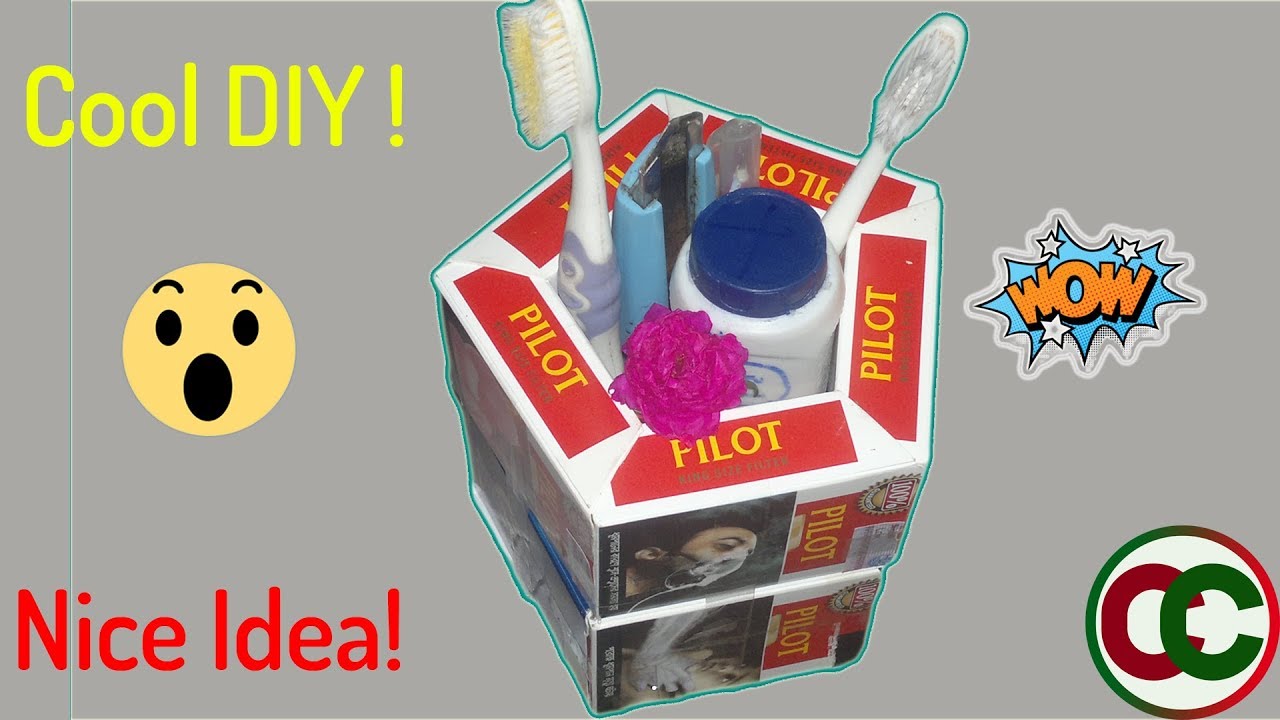 Cigarette Packet Crafts Idea ! Easily Make It at Home | DIY arts and ...