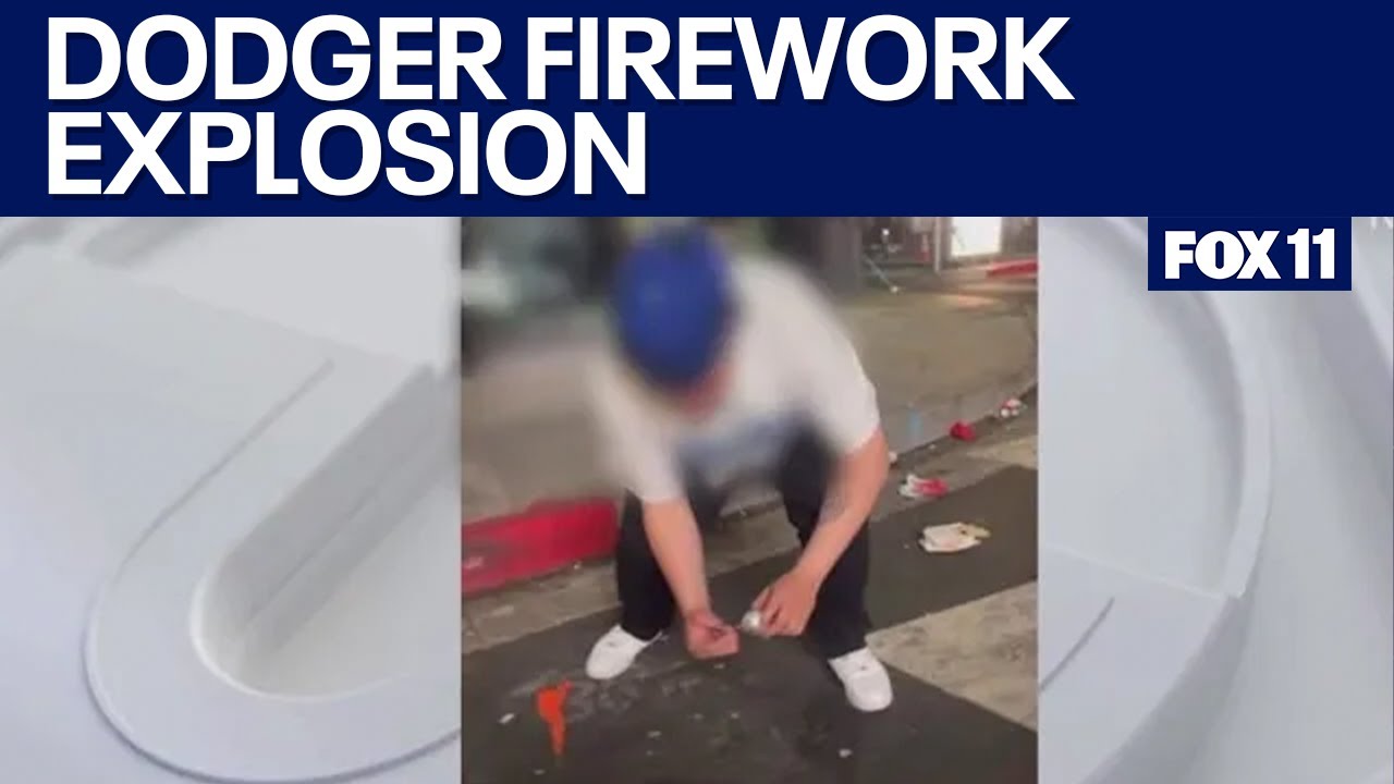 Firework explosion destroys Dodgers fan's hand mid-World Series ...