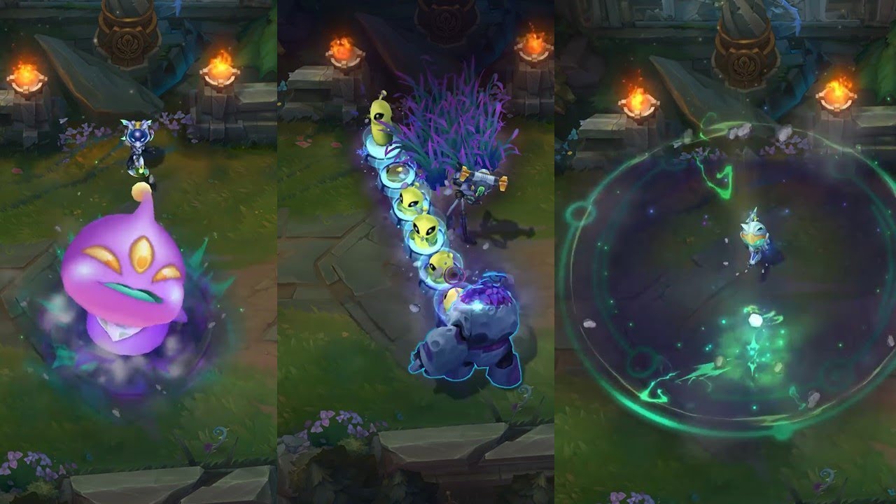 Nuevas Skins Astros: Fizz, Ivern, Kennen ,Xerath y Singed PBE 13.4 ...