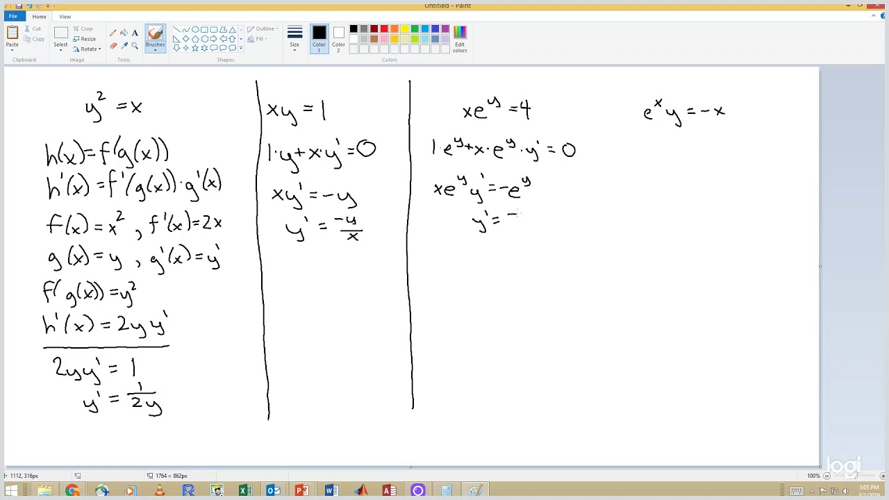 Implicit Differentiation: Simple - YouTube
