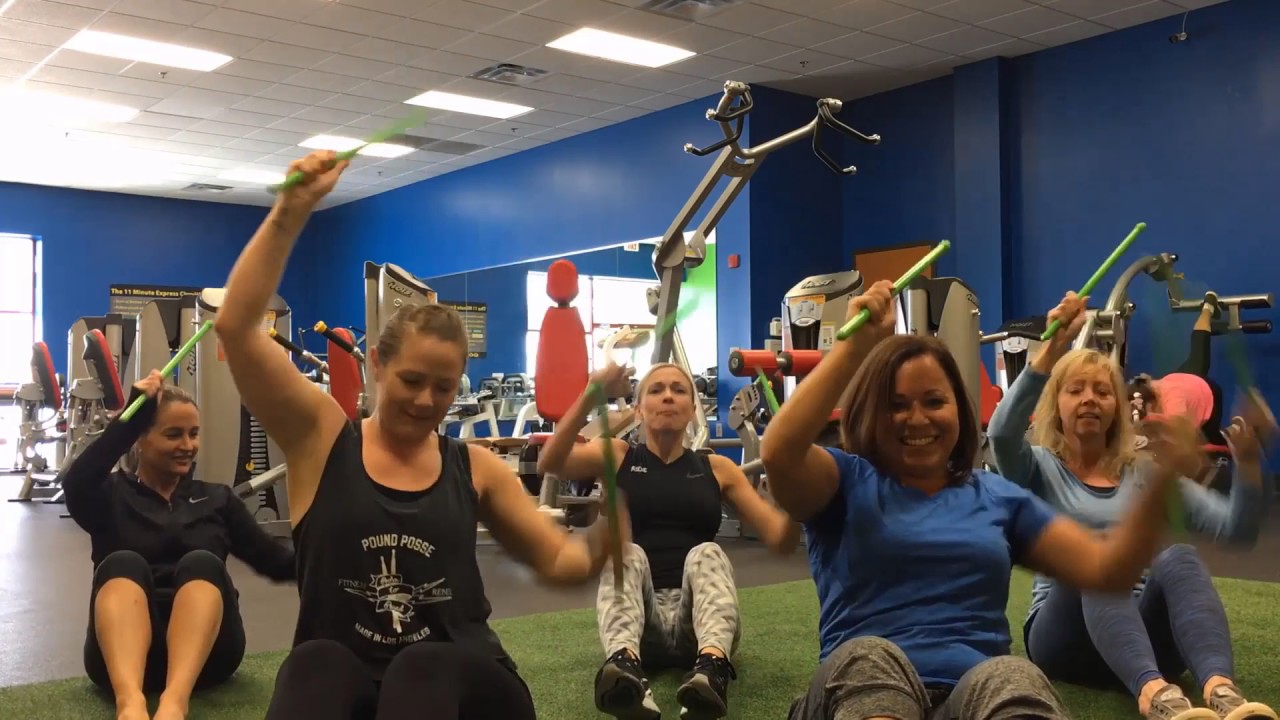Gold's Gym POUND Fitness Class | Douglasville GA - YouTube