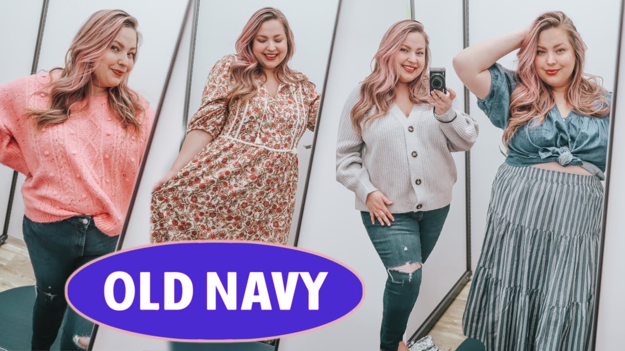 PLUS SIZE Old Navy Try On Haul | Winter/Spring 2022 - YouTube