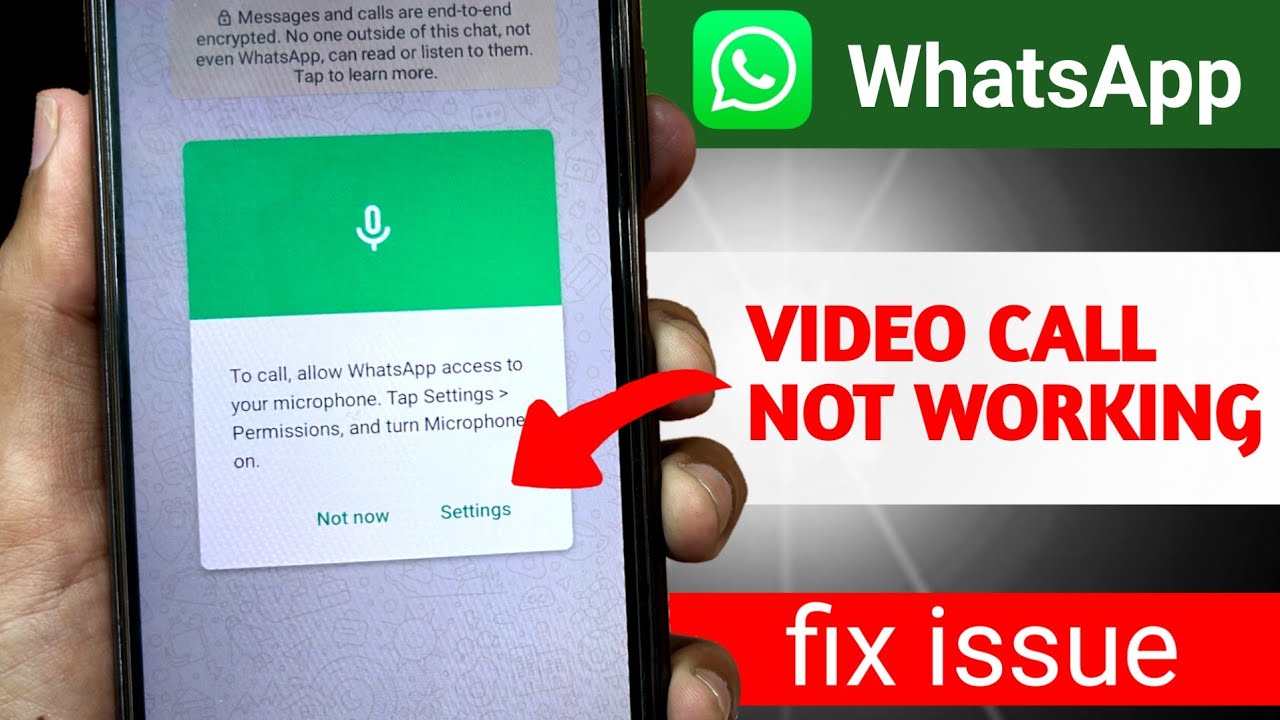 How to Solve WhatsApp Video Call Problem 🤔 Fix WhatsApp Video Calling ...
