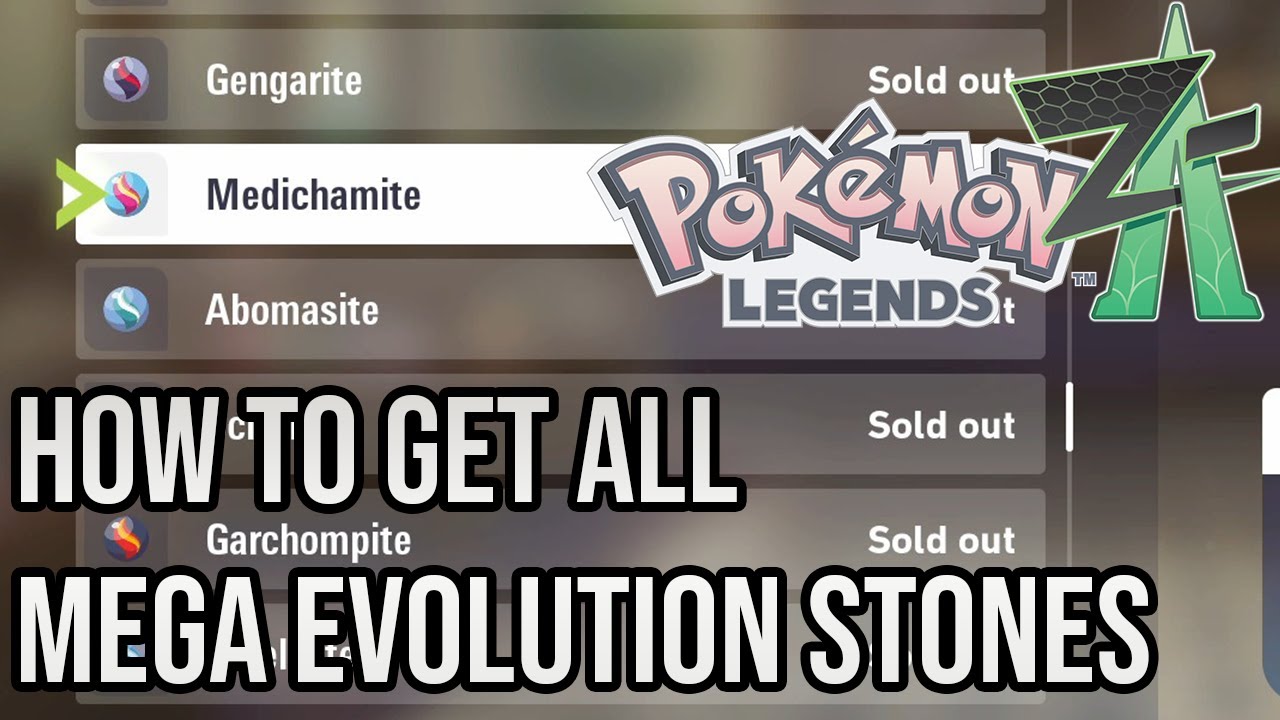Pokémon Legends Z-A – How to Get ALL Mega Evolution Stones | Mega Guide ...