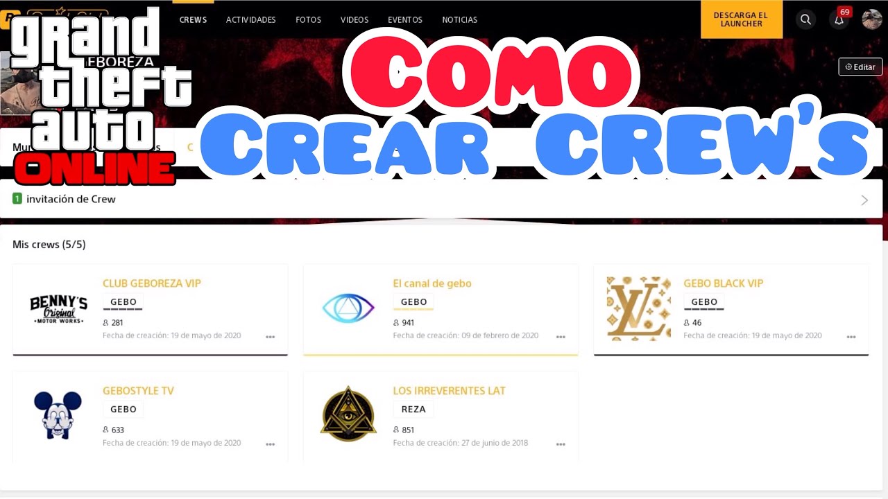 COMO TENER VARIAS CREWS EN GTA ONLINE - COMO CREAR y UNIRTE A UNA CREW ...