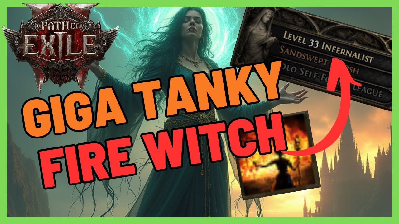 Immortal Fire Witch! Tanky SRS Starter Build 🔥 | PoE 2 - YouTube