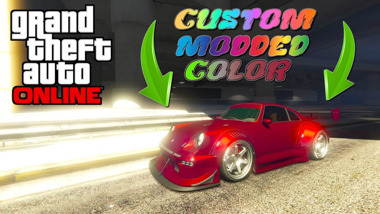 GTA 5 MODDED CREW COLOR "ENVY RED" RARE PAINT JOBS - YouTube