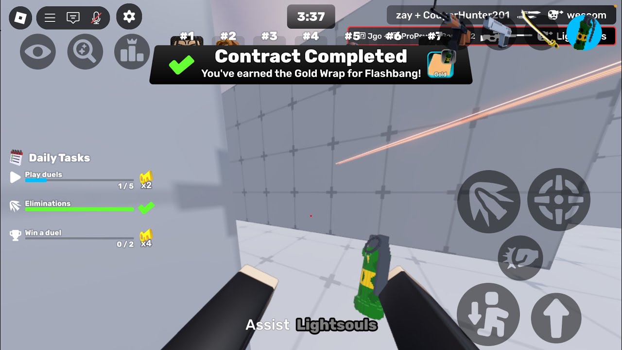 Getting my first ever gold wrap in Roblox rivals (flashbang) - YouTube