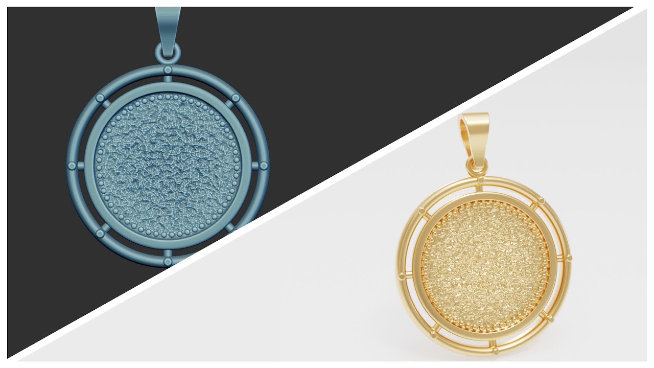 3d Model Textured Medallion Pendant (Stl and Obj Files): Moore's ...