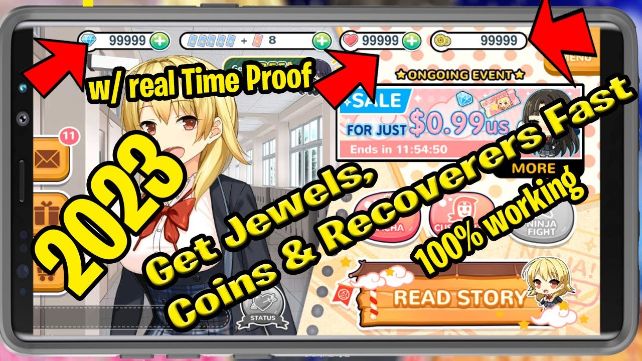 How to Get Jewels, Coins & Recoverers in Moe Ninja Girls FAST 2023| iOs ...