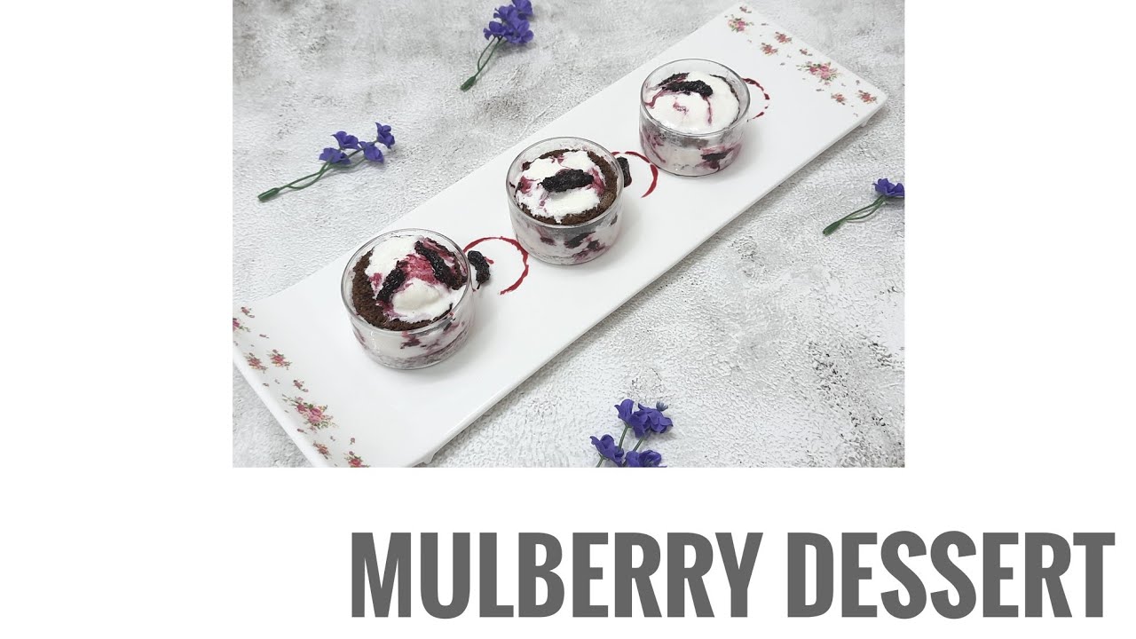 layered mulberry dessert | mulberry dessert | easy dessert recipes ...
