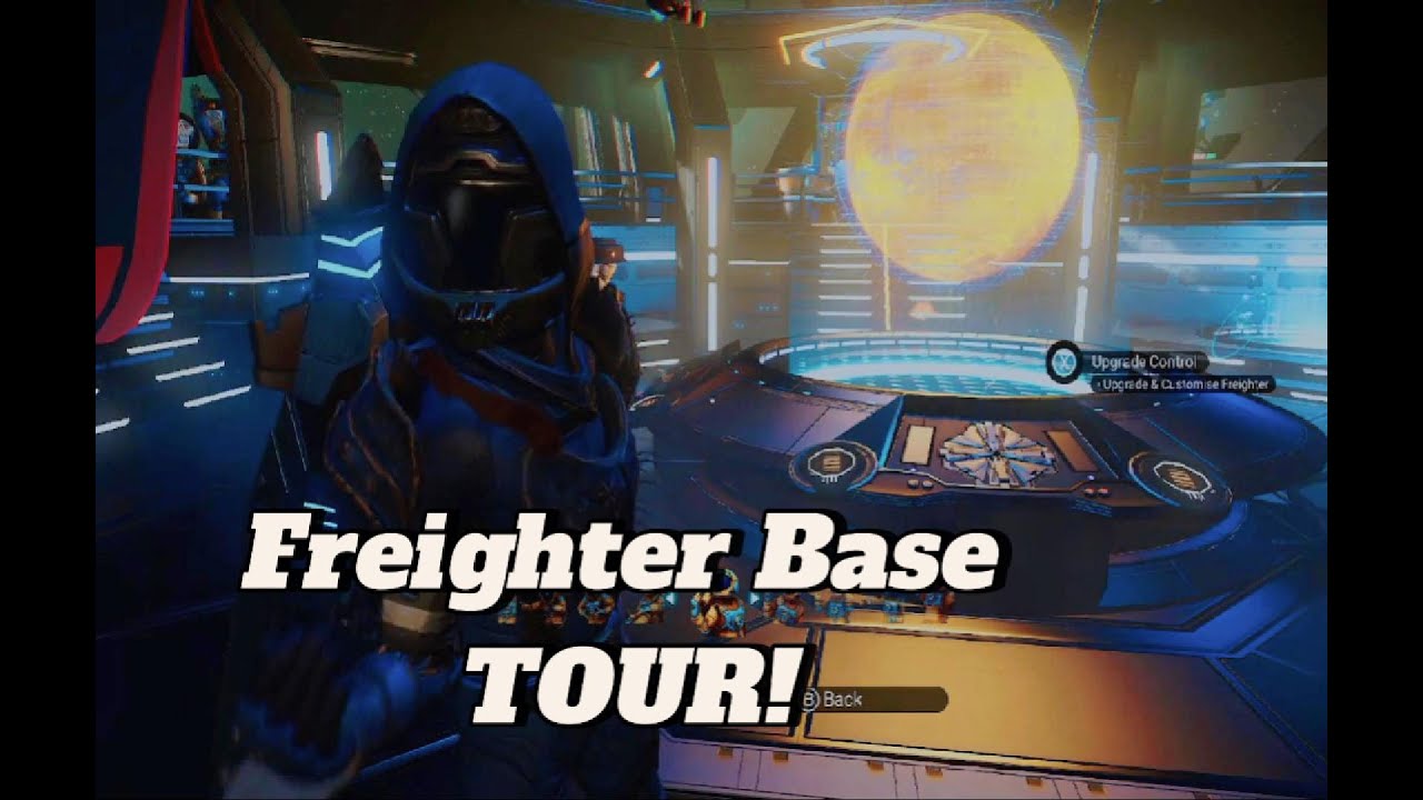 NMS Base Freighter with LIGHT Floors - YouTube