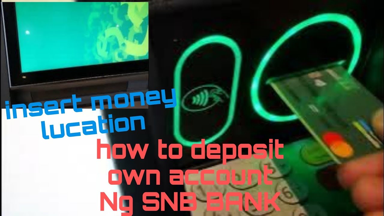 Paano mag deposit sa 🏧 machine Ng SNB Bank!CESARTV - YouTube