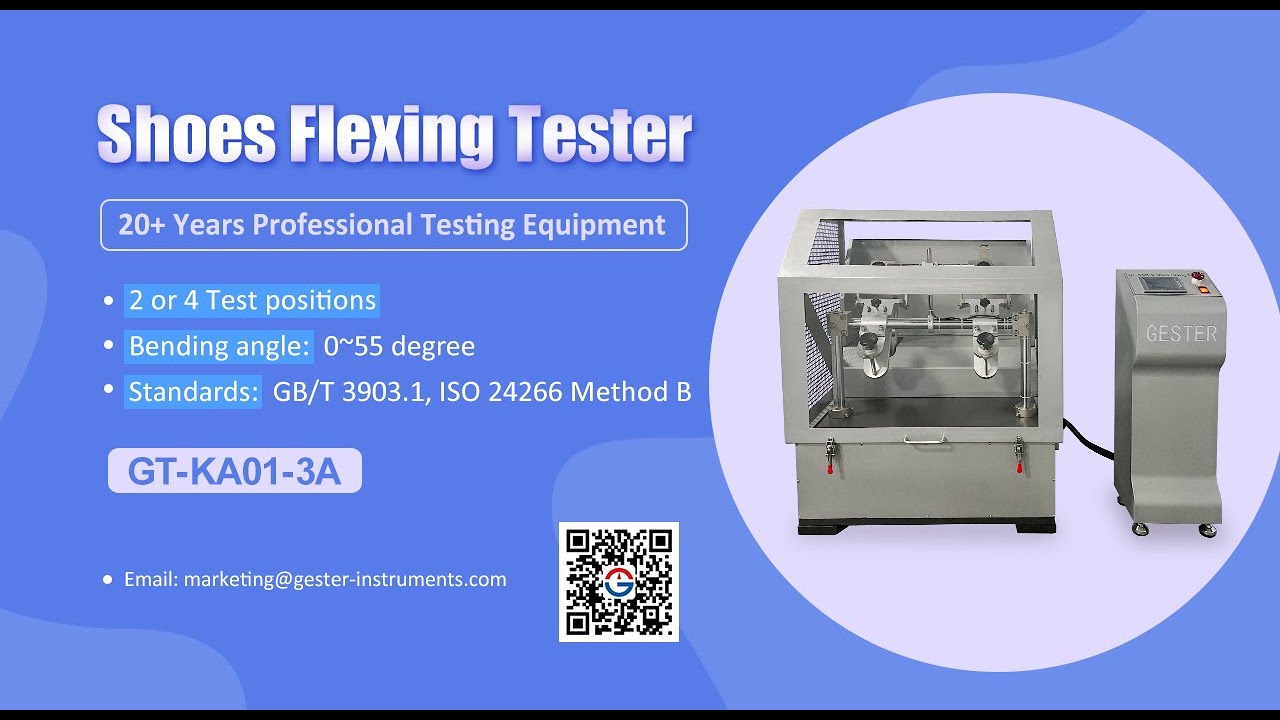 ISO 24266 Shoes Flexing Tester GT-KA01-3A - YouTube
